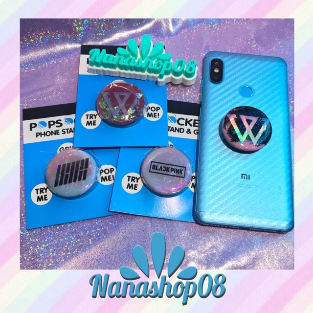 Popsocket Griptok 全息圖閃光 Kpop 獲勝者 iKon Blackpink | 蝦皮購物