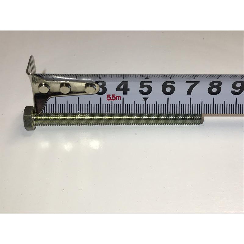 電鍍 鍍鋅 M6*75 鐵製外六角螺絲 細牙 牙規1.0 板手10號 單支 | 蝦皮購物