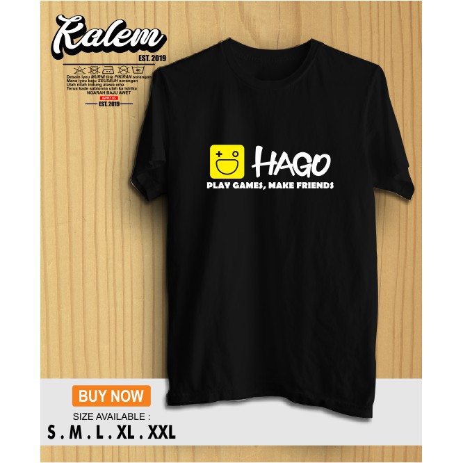 T 恤 Hago T 恤 Game Hago 標誌 Khey Old Shop | 蝦皮購物