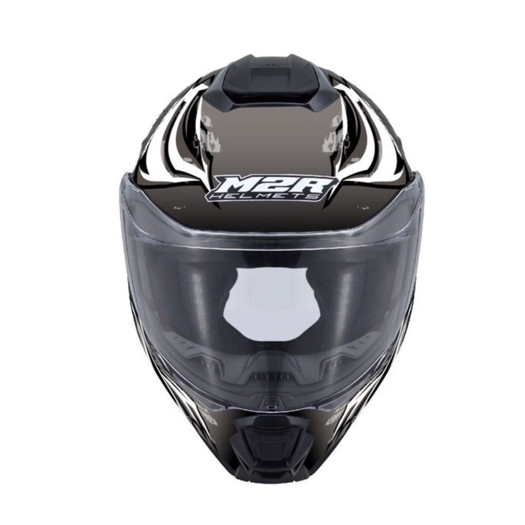 M2R 安全帽 OX-3 OX3 彩繪 1 消光黑銀 通風 內墨鏡 耳機槽 金屬排齒扣具 可樂帽 全罩 安全帽《淘帽屋》 | 蝦皮購物