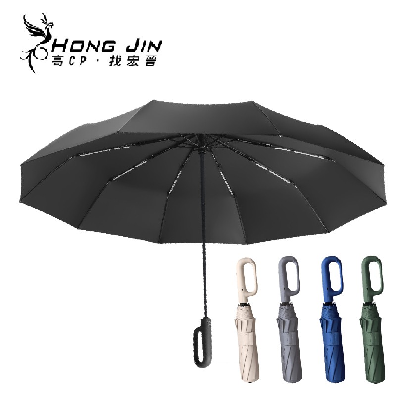 【蝦皮直營】宏晉 扣環手柄自動雨傘 傘面105CM/125CM/抗UV/纖維雙龍骨 自動傘 晴雨傘 傘 現貨 | 蝦皮購物