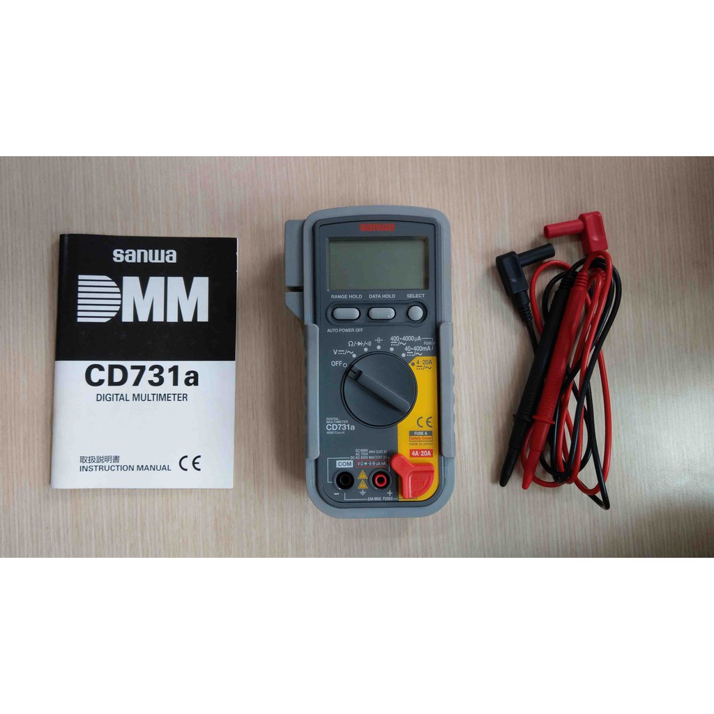 日本 SANWA 數位萬用表 CD731a (日本製造) 數位萬用電表 數位三用電表 電錶 萬用錶 (有使用過) | 蝦皮購物