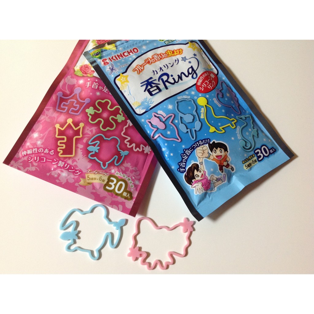 ⭐️《☀日本 現貨 KINCHO RING 花香 果香 矽膠 天然精油 防蚊 手環 MSinJP 》 | 蝦皮購物