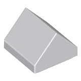 LEGO 樂高 淺灰色 雙斜磚 Slope 45 1x1 Double 35464 6253436 | 蝦皮購物