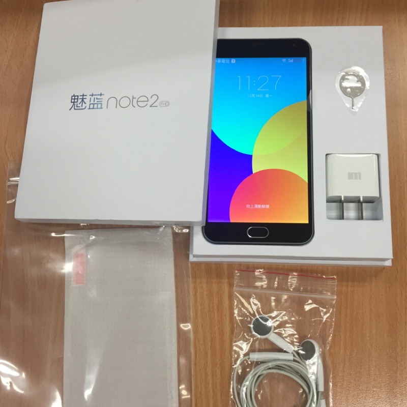 魅族手機--M2 note, 魅藍Note2(雙SIM卡待卡、16G),加贈鋼化保護貼&原廠耳機(誠可議價) | 蝦皮購物