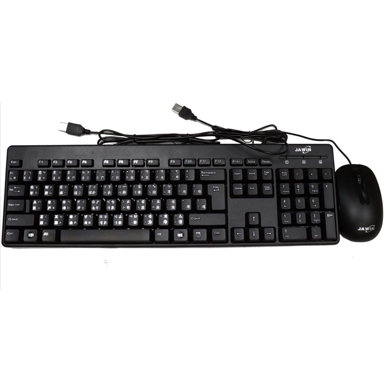 佳威JAWIN💖快速出貨🔜JW200 鍵鼠組 USB鍵盤滑鼠組（超商取貨需要把紙盒拆開尺寸才能寄出喔都會包裝好請放心） | 蝦皮購物