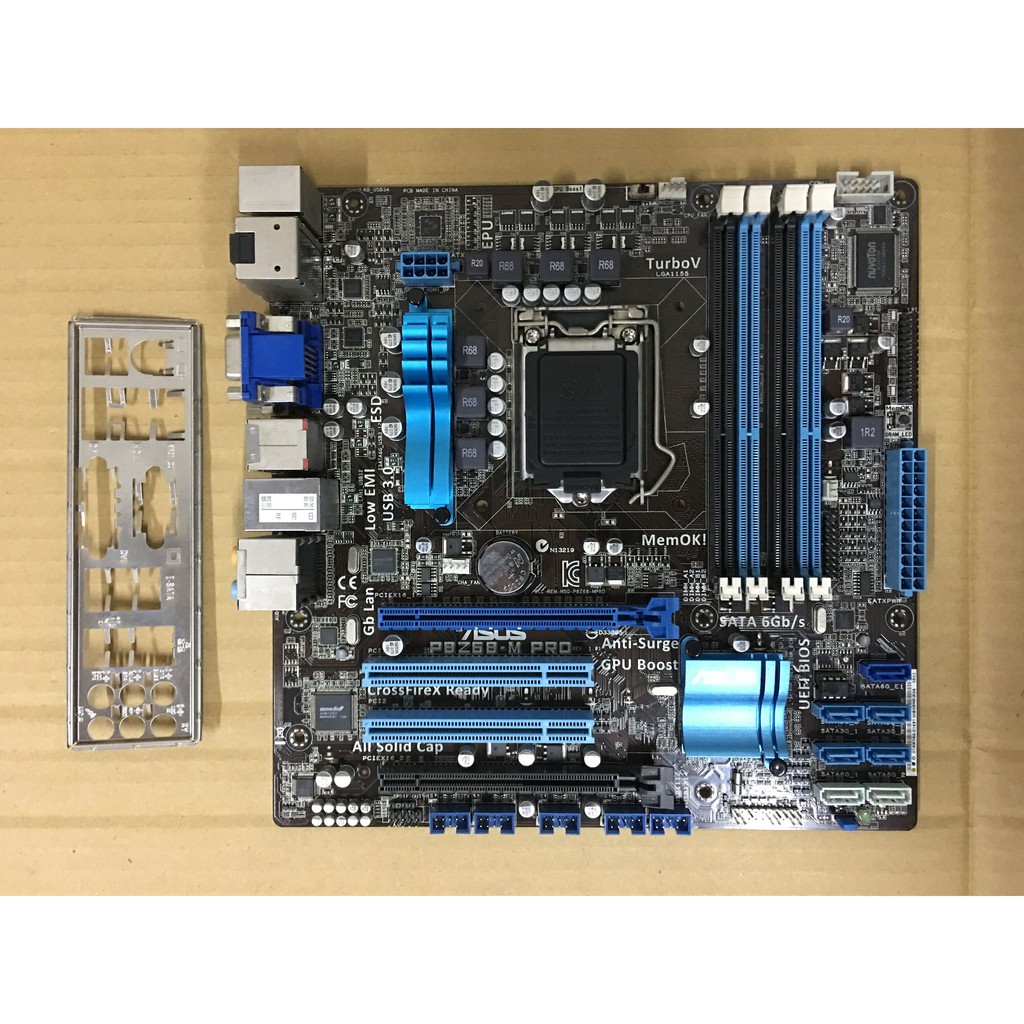 ASUS P8Z68-M PRO主機板/1155/HDMI、DP/USB3/SATA3/附擋板/保固30日 | 蝦皮購物