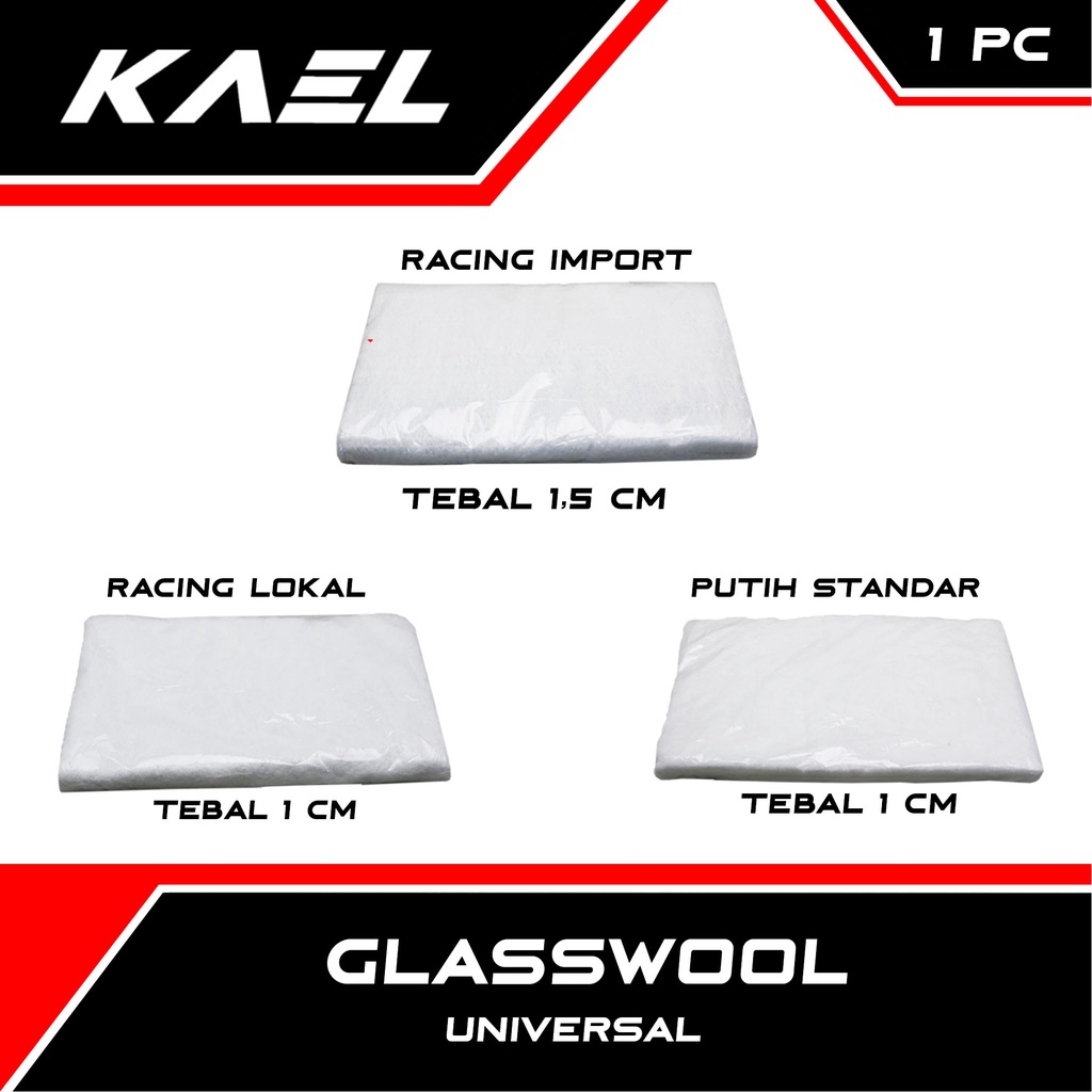 Lokal PUTIH Glasswool Exhaust Racing 防燒摩托車進口-本地白標-Gaspul-Gas | 蝦皮購物