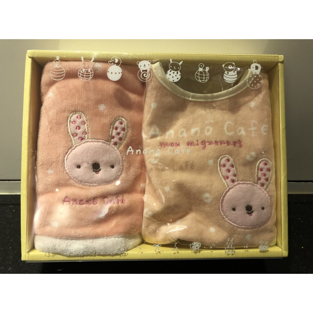 [PINPINMOM] 全新日本製可愛Anano Cafe免子彌月禮盒2件組 | 蝦皮購物