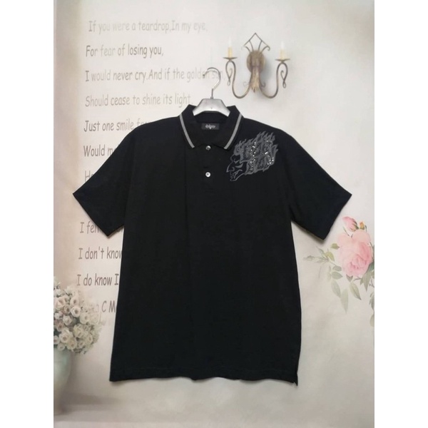 艾蜜莉精品時尚館-Bobson專櫃-男性帥氣圖騰燙鑽POLO杉 | 蝦皮購物
