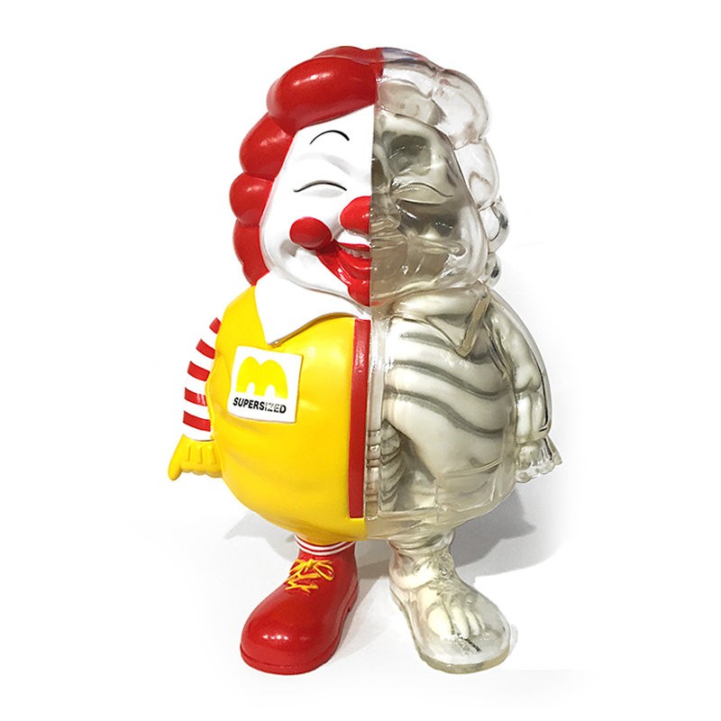 【蒐本玩具】X-RAY MC SUPER SIZED 原色半剖麥胖 SECRET BASE ron english | 蝦皮購物