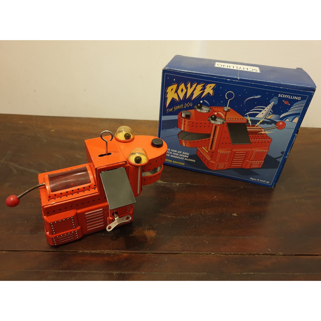 Old tin toy 太空狗 ROVER The Pace Dog 1999年限量版 ☆鐵皮玩具 | 蝦皮購物