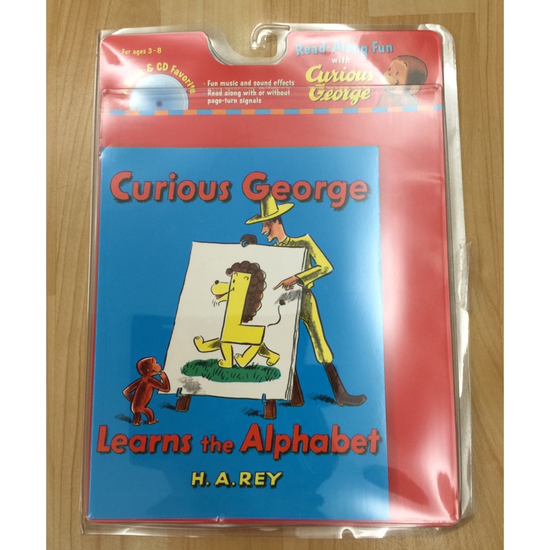 廖彩杏書單 Curious George Learns the Alphabet＋CD | 蝦皮購物