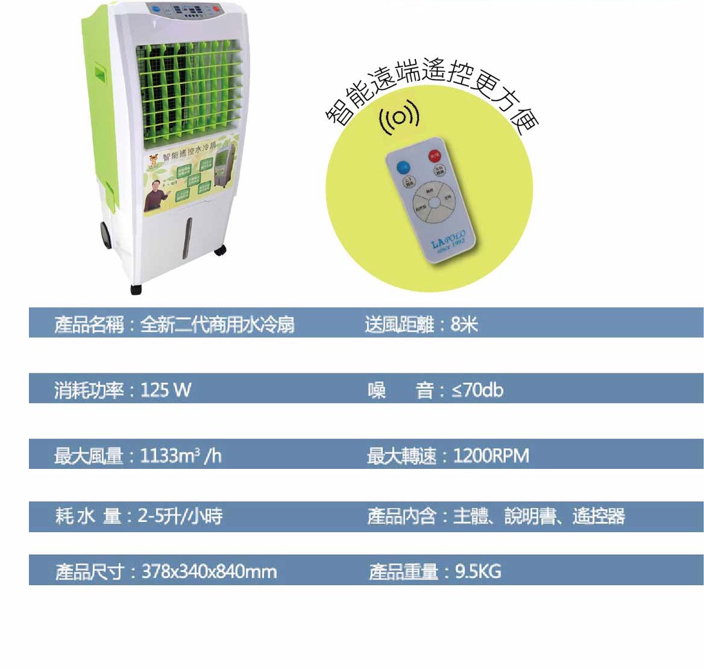 【LAPOLO藍普諾】20L/40L/60L商用高效降溫水冷扇 營業用 冷風機 移動式空調 鐵皮屋降溫 適合工廠降溫 | 蝦皮購物
