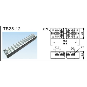 TB-25-12(天得固定式端子盤25A-12p) | 蝦皮購物