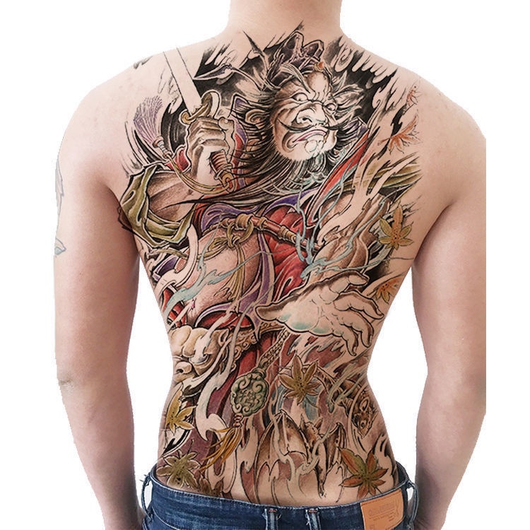 【滿799免運】滿背後背紋身貼防水男女持久大圖趙雲子龍九龍拉棺仿真刺青花臂貼jioyh DRWW | 蝦皮購物