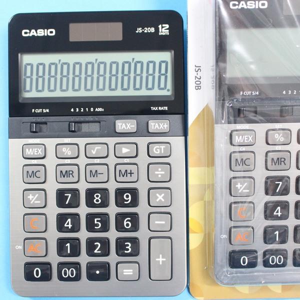 CASIO計算機 JS-20B 計算機 12位數大螢幕太陽能雙電力/一台入 -含稅 保固2年 | 蝦皮購物