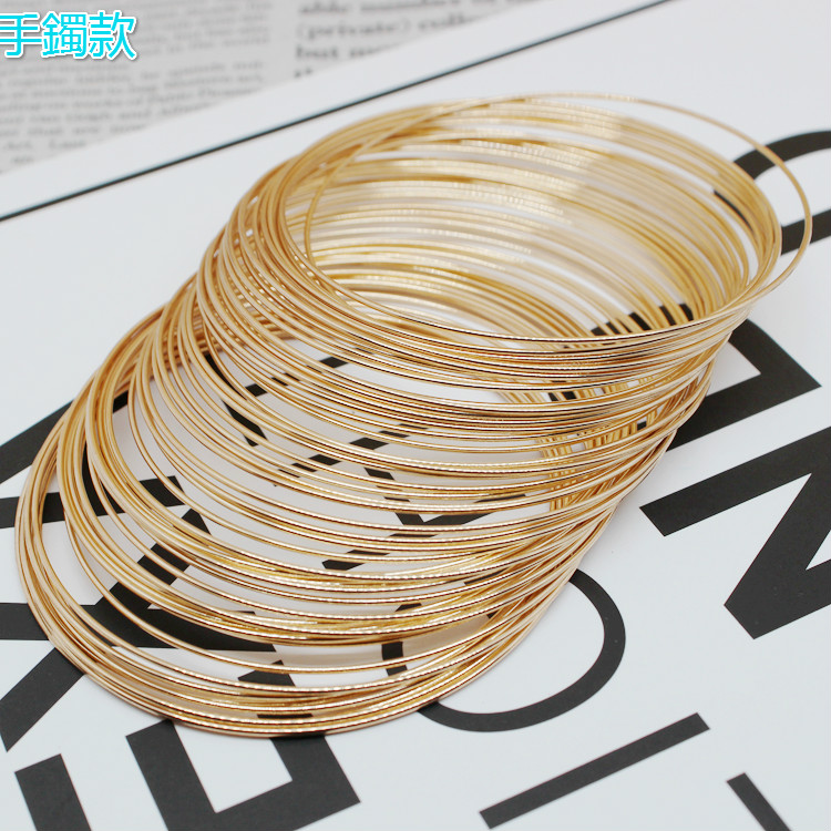 鏈條 細鏈條 diy 14k 包金 手作 手作材料包手鏈女 情侶手鏈 手鏈男記憶鋼絲 項圈 diy 戒指 手鐲 | 蝦皮購物