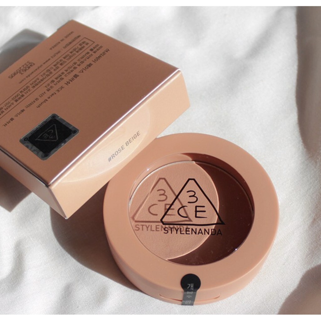 現貨｜3ce Mood Recipe 3ce 腮紅 rose beige 3ce 腮紅 nude peach | 蝦皮購物