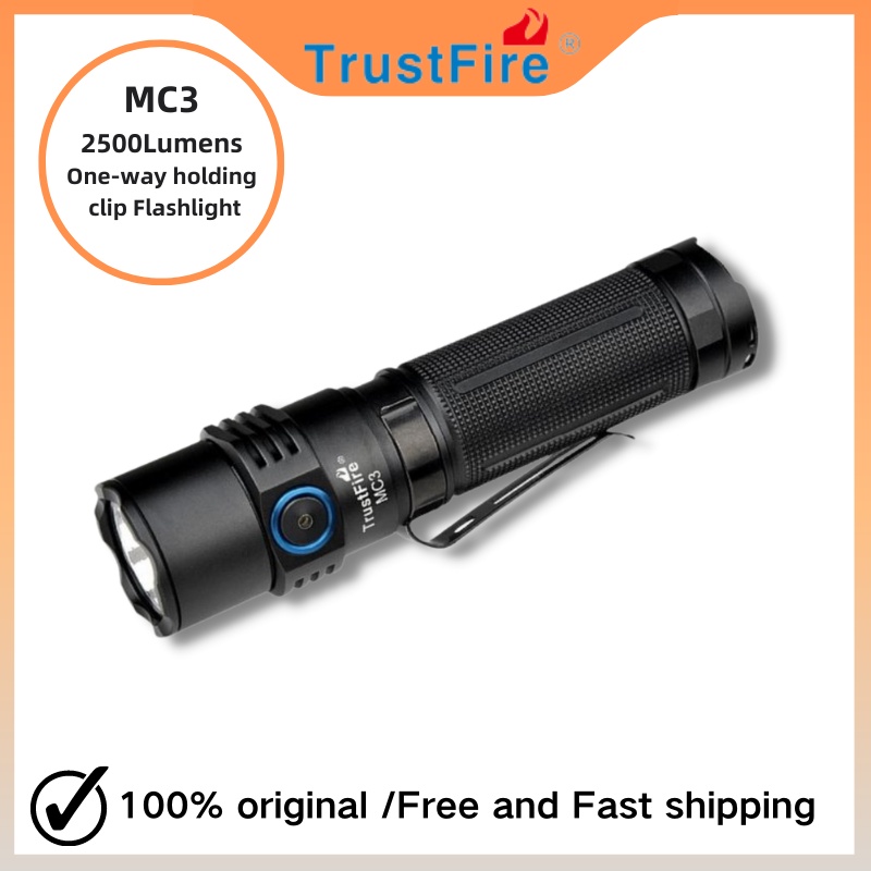 Trustfire MC3 EDC LED 手電筒 2500 流明磁性 USB 可充電 CREE XHP50 手電筒,適 | 蝦皮購物