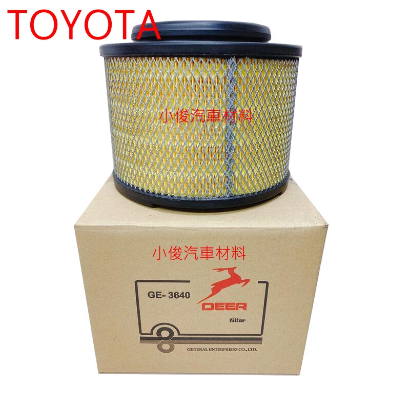 昇鈺 TOYOTA INNOVA 2.0 2.7 飛鹿 空氣芯 空氣濾網 超取只能2顆 GE-3640 | 蝦皮購物