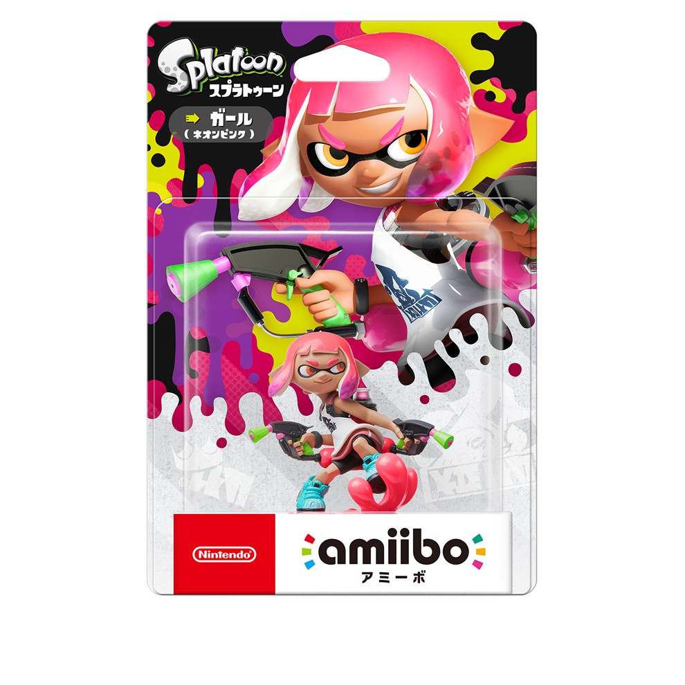 任天堂 AMIIBO NFC SWITCH NS 漆彈大作戰2 斯普拉遁2 粉色女孩 SPLATOON【台中恐龍電玩】 | 蝦皮購物