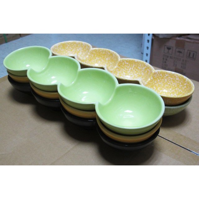 【無敵餐具】四格點心碗(5色)/醬料盤/小菜碟 量多歡迎詢價可來電洽詢享優惠價喔【A0063】 | 蝦皮購物