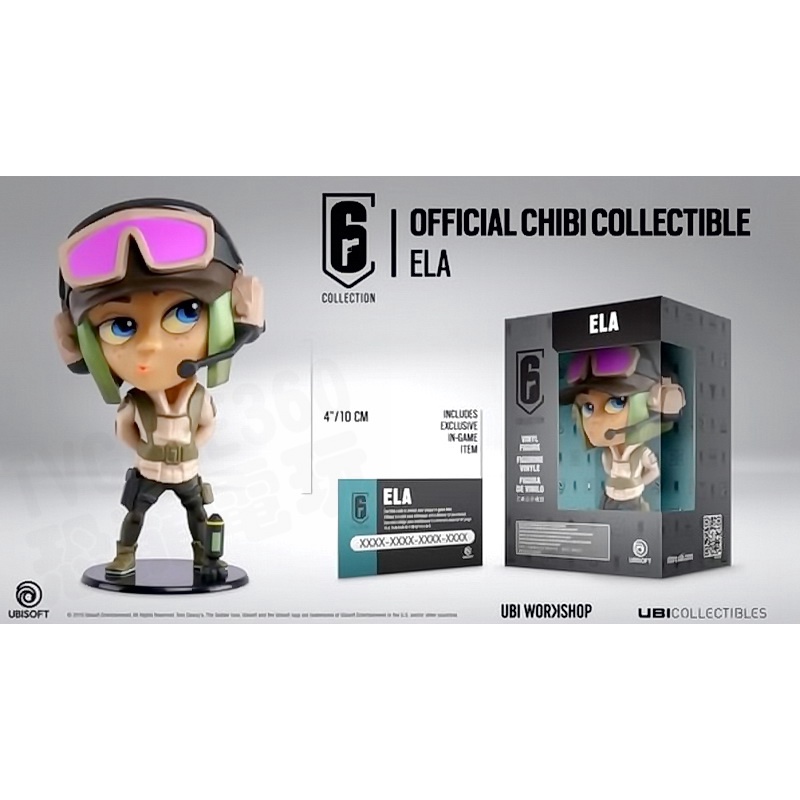 UBISOFT 虹彩六號 圍攻行動 艾爾茲別塔 波薩克 第三彈 探員公仔 ELA SIX COLLECTION Q版 | 蝦皮購物