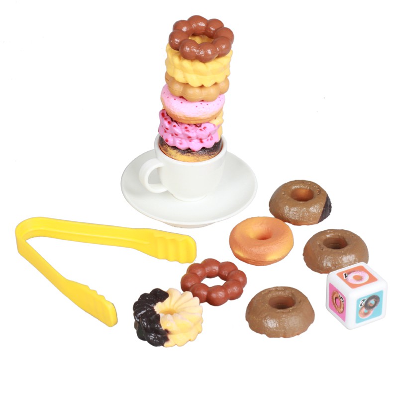 緊張刺激冰淇淋疊疊樂/甜甜圈~ 疊疊樂桌游 通過BSMI認證:M63551 | 蝦皮購物