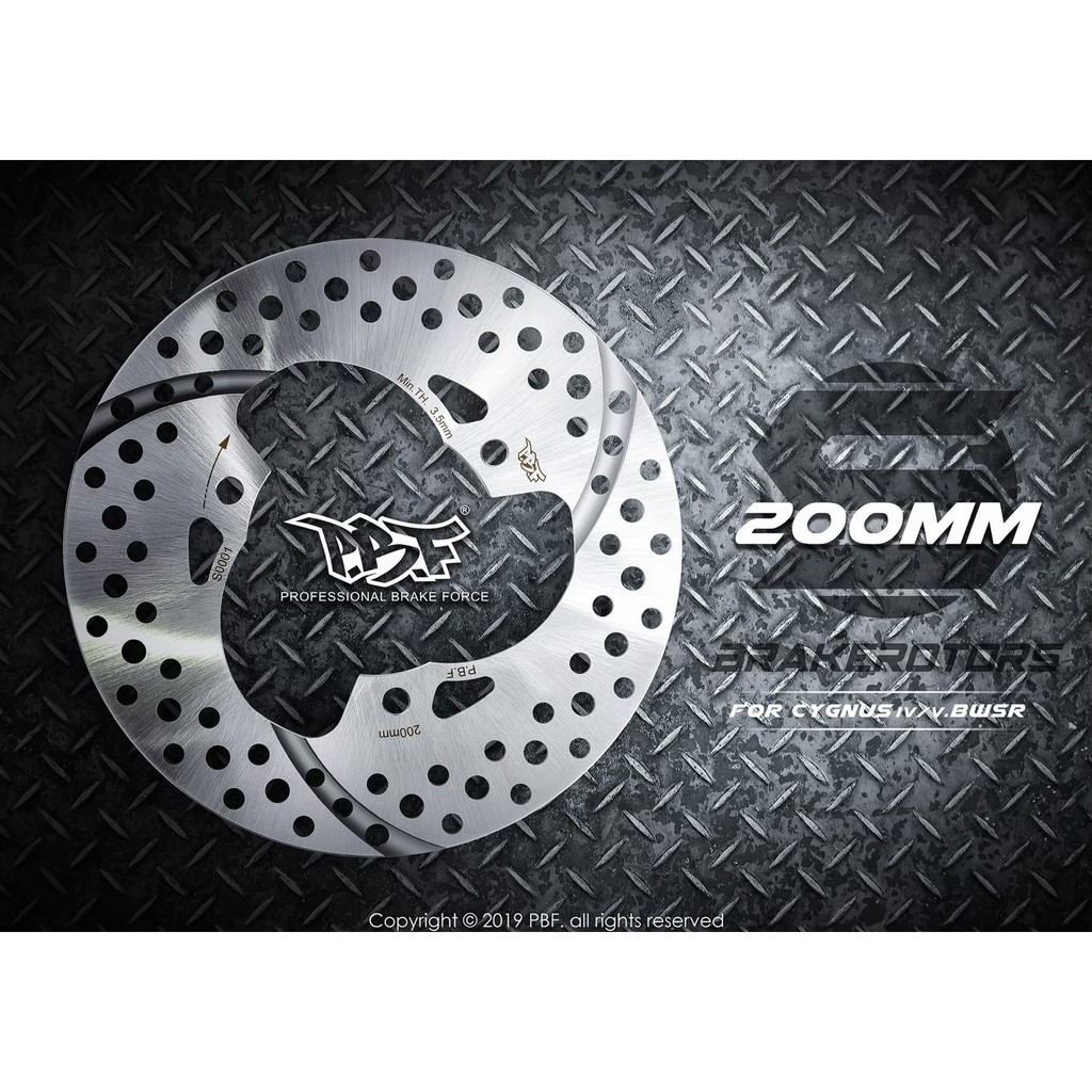 [J.M傑米車藝] PBF暴力虎 勁戰四代、勁戰五代、BWSR 200mm 220mm 固定碟盤 S版 後碟盤 | 蝦皮購物