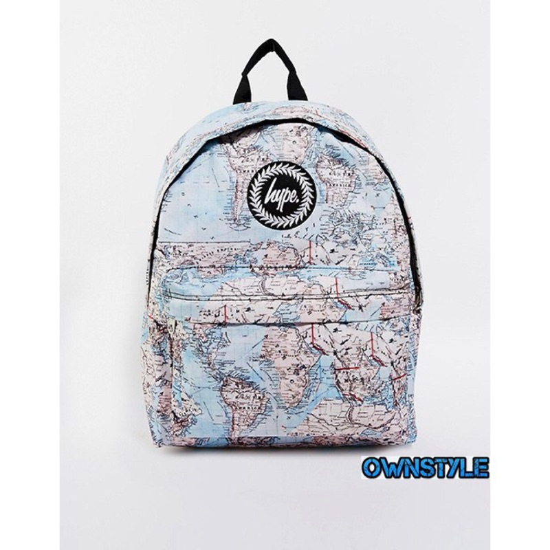 【OwnStyle】Hype Backpack Maps後背包-地圖 學生 側肩背 防水 可愛 手提 英國代購 (現貨） | 蝦皮購物