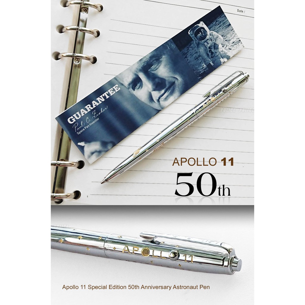 【瑞棋經品名刀】Fisher Space Pen Apollo 11 阿波羅11號50週年太空筆#AG7-50$3550 | 蝦皮購物