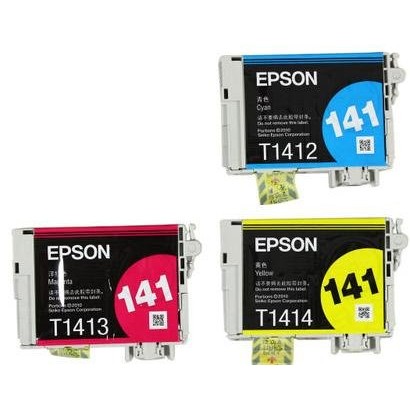 EPSON T141 (T1412藍 / T1413紅 / T1414黃) 一黑三彩750元 | 蝦皮購物