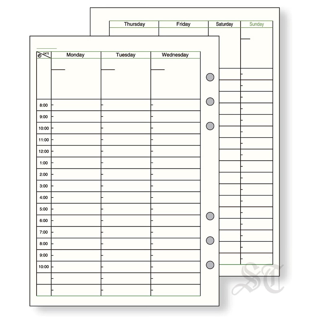 Raymay 達文西系列 時間週期內頁紙 6孔A5尺寸 巴川紙 DAR292 宣弟精品文具館 | 蝦皮購物