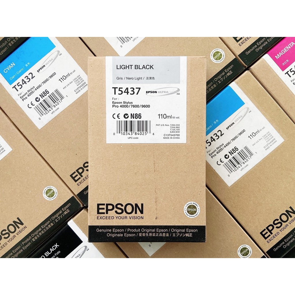EPSON T5437原廠淡黑色墨水匣(T543700) | 蝦皮購物