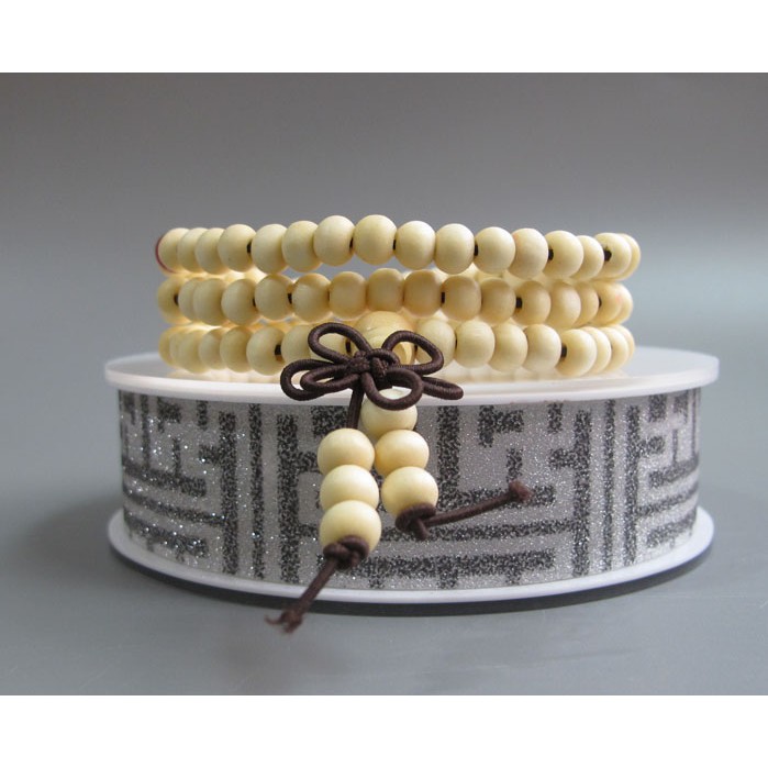 【古玩波波】特價出清 白木多圈手鏈佛珠108顆念珠6mm--704357 | 蝦皮購物