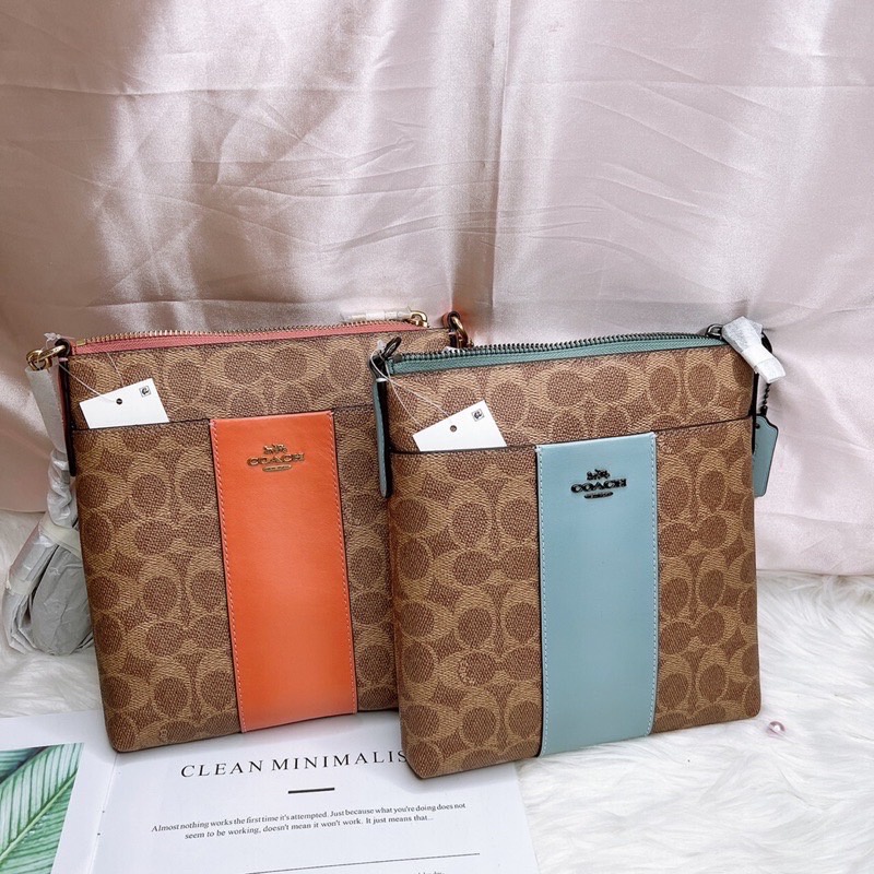 美國代購 台灣現貨 Coach 專櫃款kitt扁包41321 斜背包 | 蝦皮購物