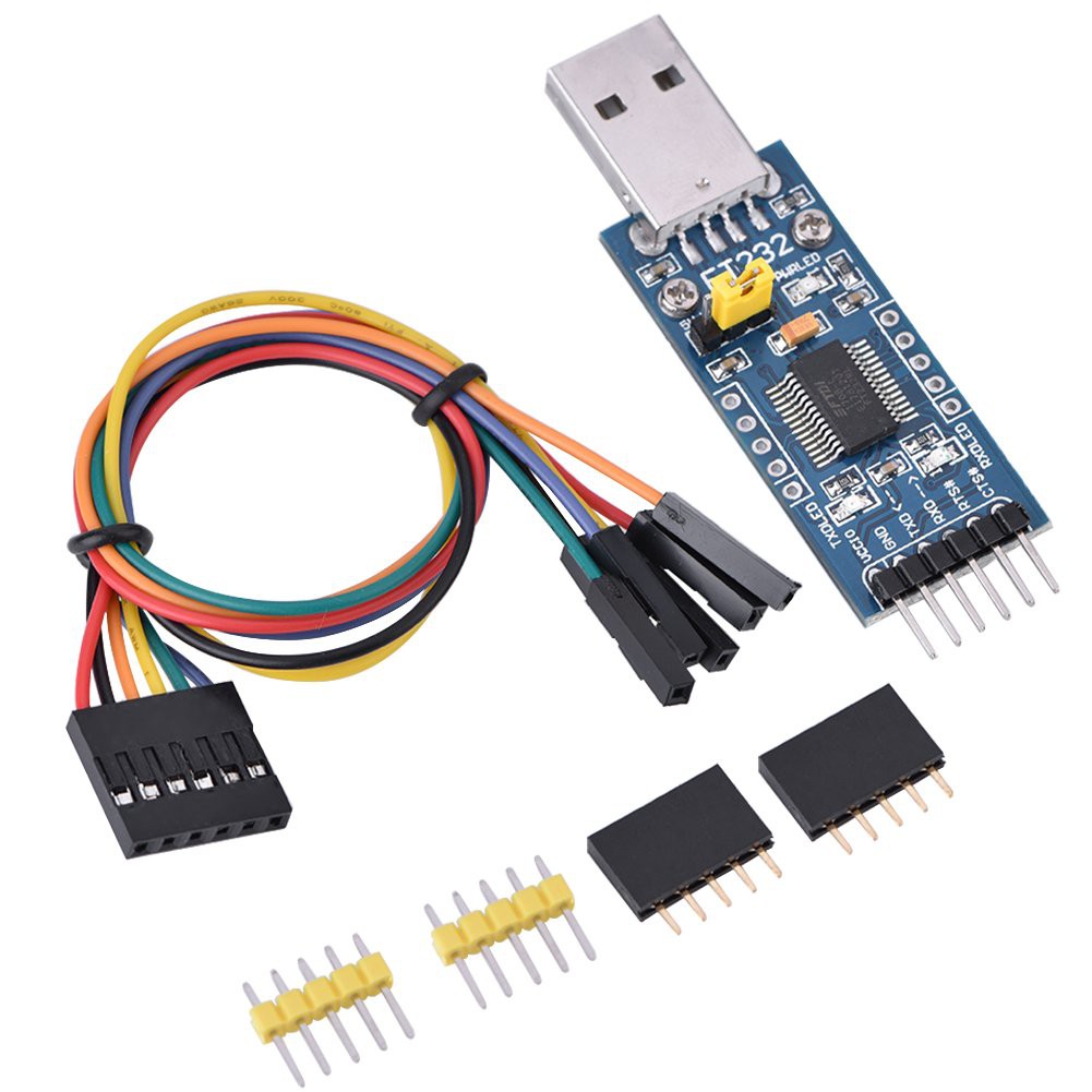 【樂意創客官方店】原廠晶片 FTDI FT232RL USB UART 模組 USB TTL 5/3.3v切換 6腳接口 | 蝦皮購物