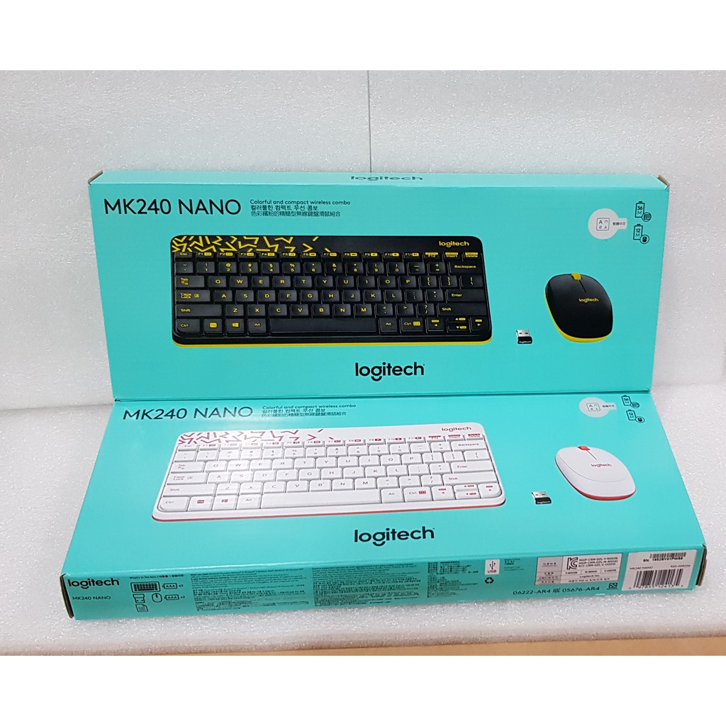 全新 含發票 羅技 MK240 2.4G 無線 LOGITECH MK-240 無線鍵盤 + 無線滑鼠組 台灣專用有注音 | 蝦皮購物
