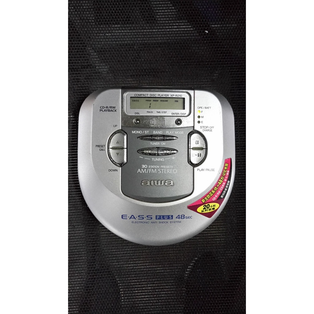 知飾家 早期懷舊收藏 AIWA CDPLAY XP-R210 有動作 不確定是否能讀取 零件機 | 蝦皮購物