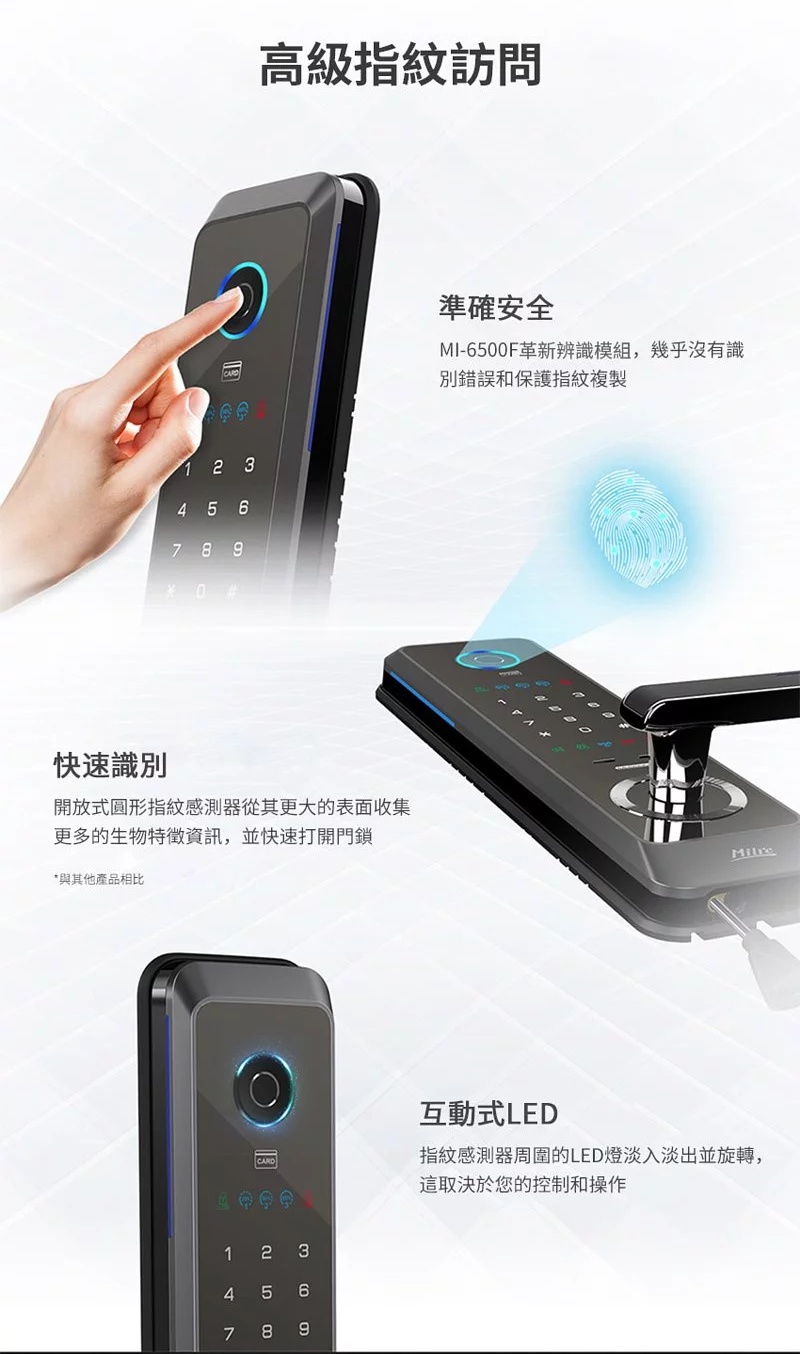 【Milre 美樂】MI-6500F 四合一電子鎖 | 蝦皮購物