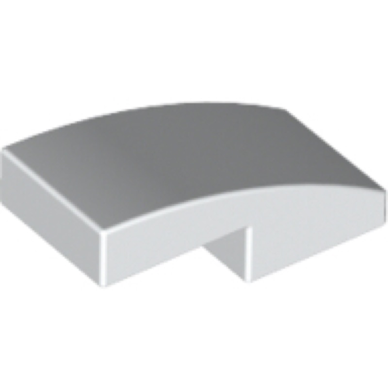 LEGO 6034044 11477 白色 1x2 圓弧磚 平滑磚 曲面磚 Curved | 蝦皮購物