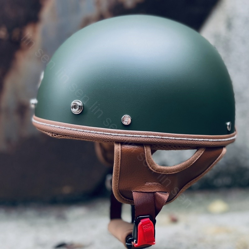 EVO 智同 安全帽 半罩 CA019 精裝版 復古帽 碗公帽 飛行帽 消光深墨綠 | 蝦皮購物