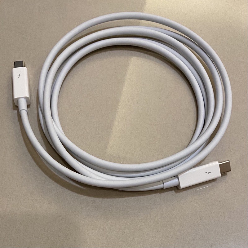 *二手出清* Apple原廠 Thunderbolt 2 對 Thunderbolt 2傳輸線/連接線 2米 A1410 | 蝦皮購物