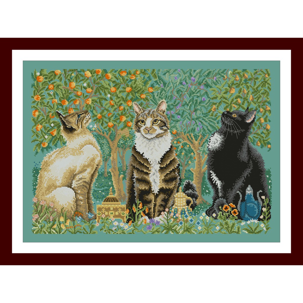 [黎米家十字繡]源文件十字繡圖-貓系列-PA32002 | 蝦皮購物