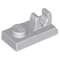 LEGO 樂高 零件 92280 淺灰色 薄板附夾 Plate Mod 1x2 w Clip 4598526 | 蝦皮購物