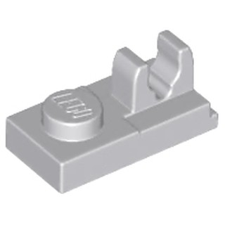 LEGO 樂高 零件 92280 淺灰色 薄板附夾 Plate Mod 1x2 w Clip 4598526 | 蝦皮購物