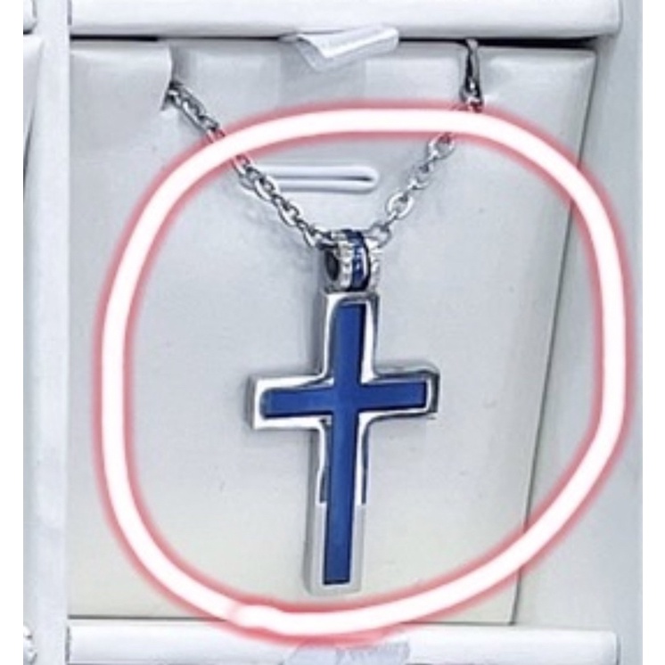 藍色十字架316L純鋼 | 蝦皮購物