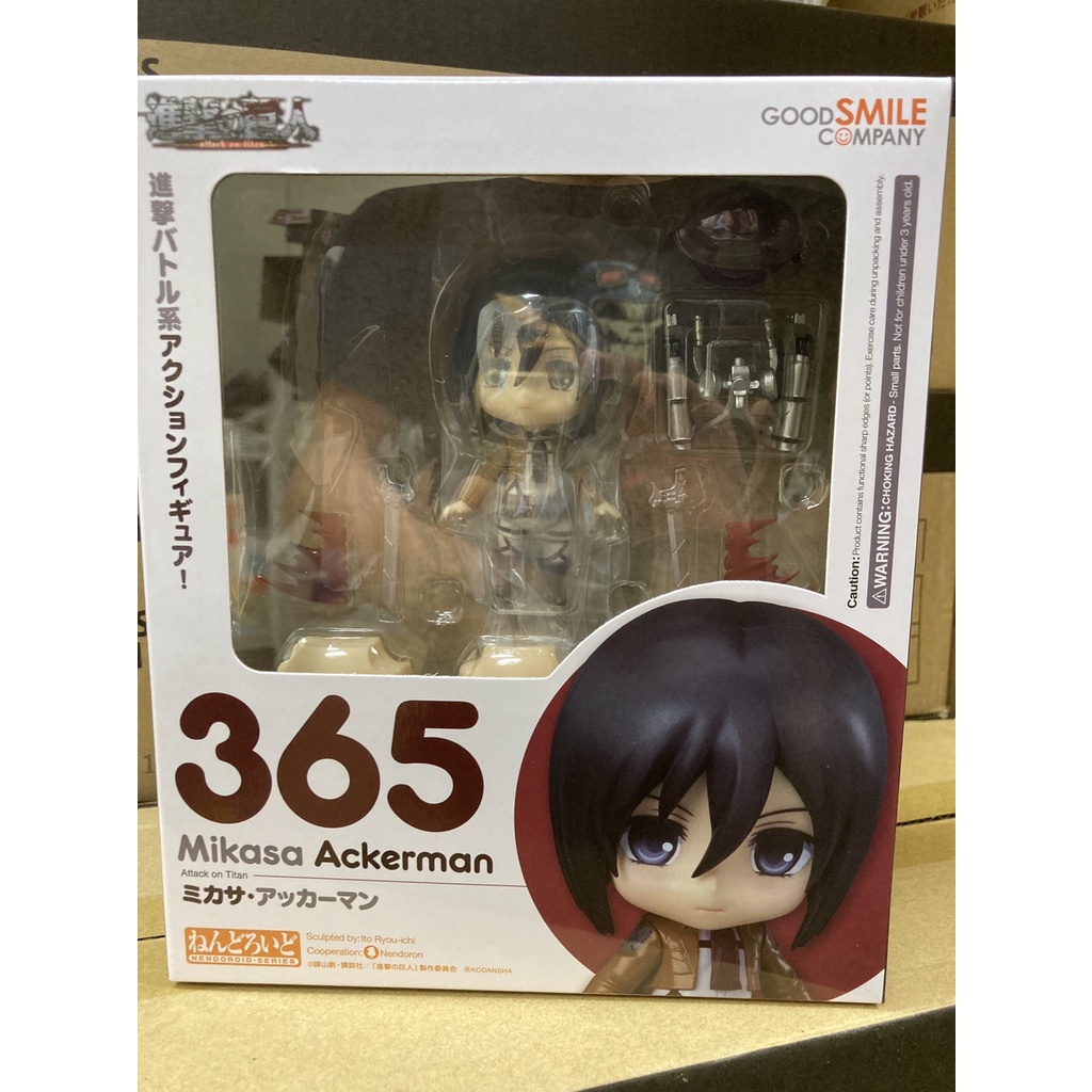 全新現貨 GSC Q版 黏土人 365 進擊的巨人 米卡莎 阿卡曼 再販 PVC可動完成品 | 蝦皮購物