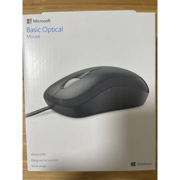 Microsoft Basic Optical 入門光學鯊 USB連接滑鼠 滑鼠 微軟滑鼠 有線滑鼠 | 蝦皮購物